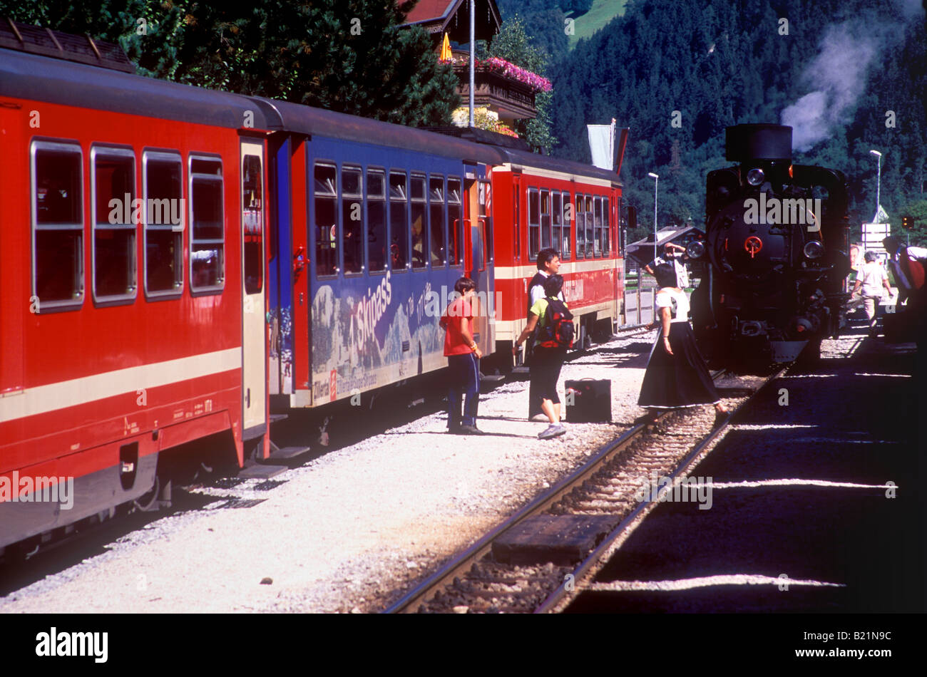 The Ziller Valley steam train at Mayrhofen Stock Photo - Alamy