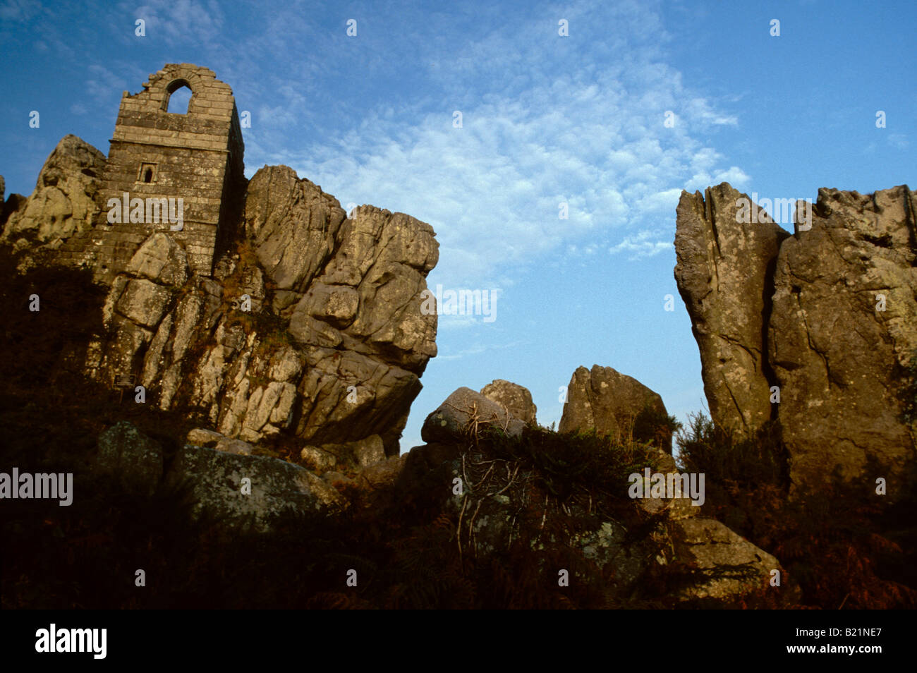 Roche Rock Church Ruins Cornwall England Stock Photo - Alamy