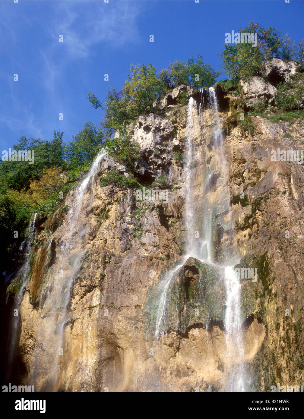 Waterfalls in Plitvice National Park Stock Photo - Alamy