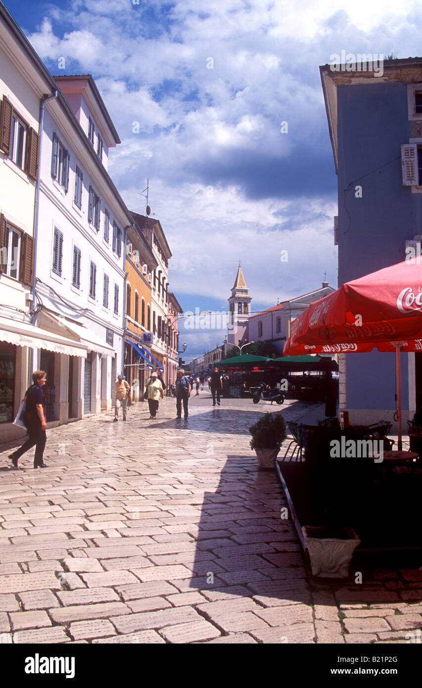 Porec - Picturesque street scene Stock Photo - Alamy