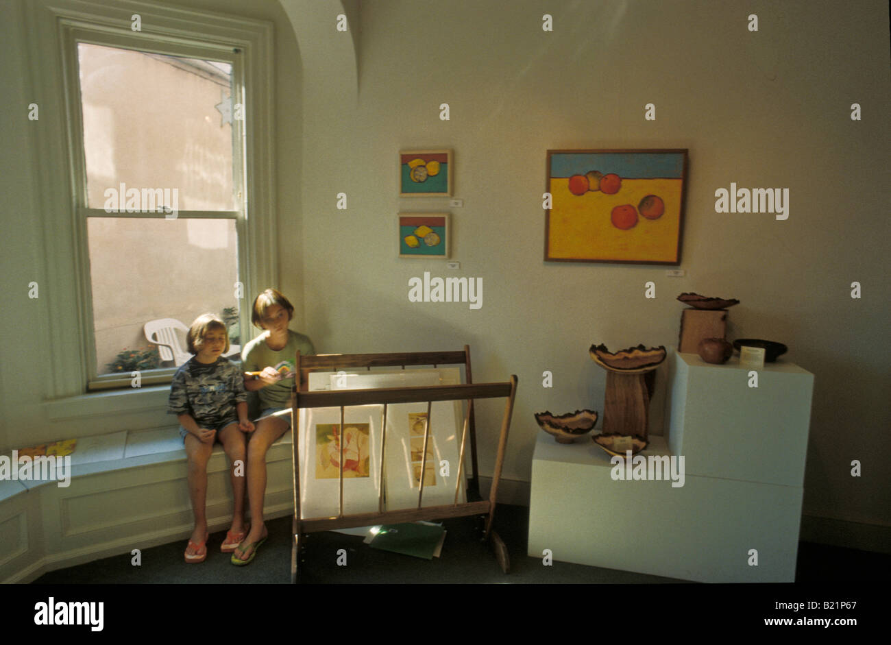 Interior display room small art gallery Stock Photo - Alamy