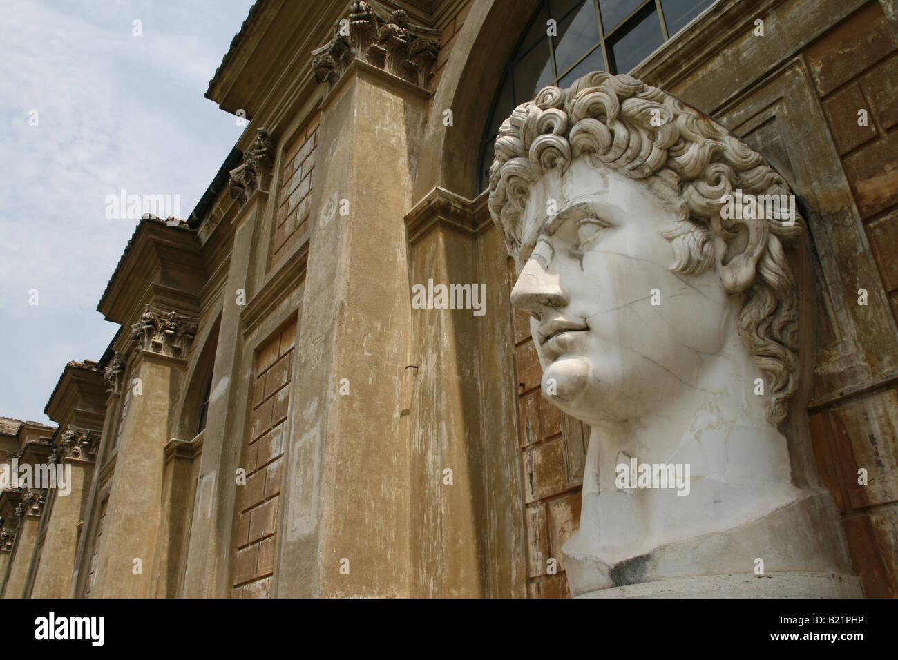 Caesar Augustus Statue in Courtyard of the Pigna Vatican Museum Rome ...