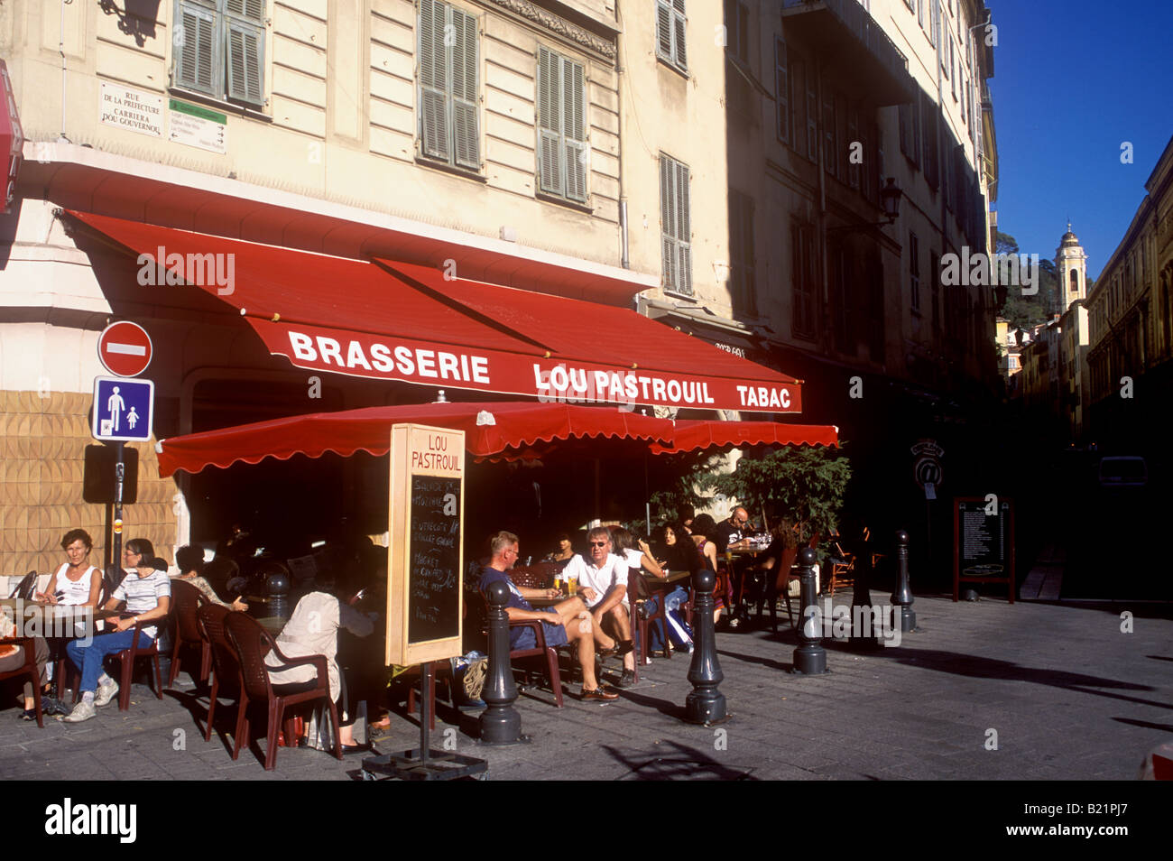 Nice - Rue Massena, a street filled with shops and Restaurants Stock ...