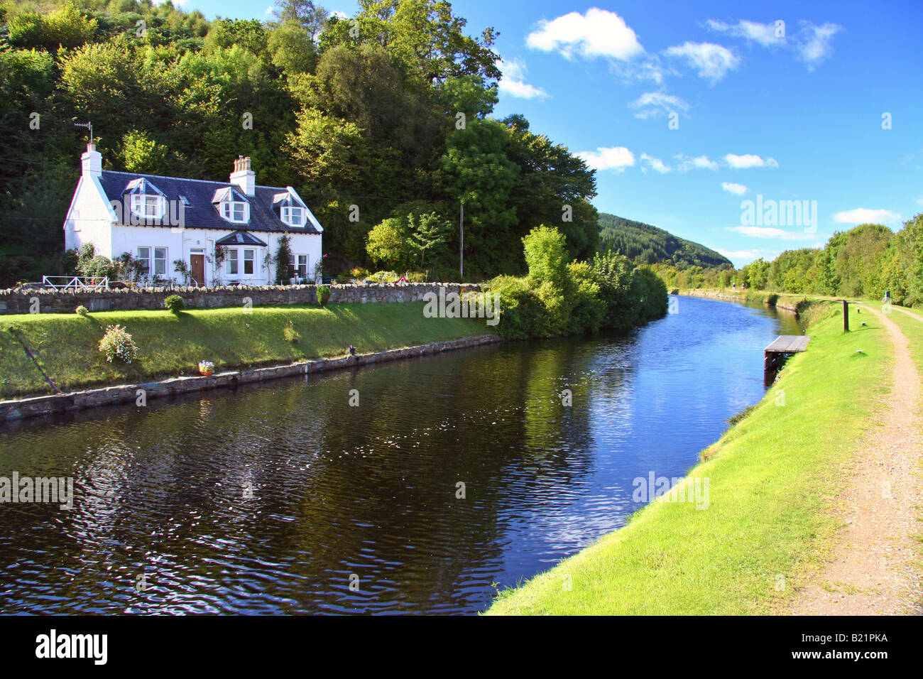 House beside the Crinan Canal, Argyll, Scotland Stock Photo - Alamy