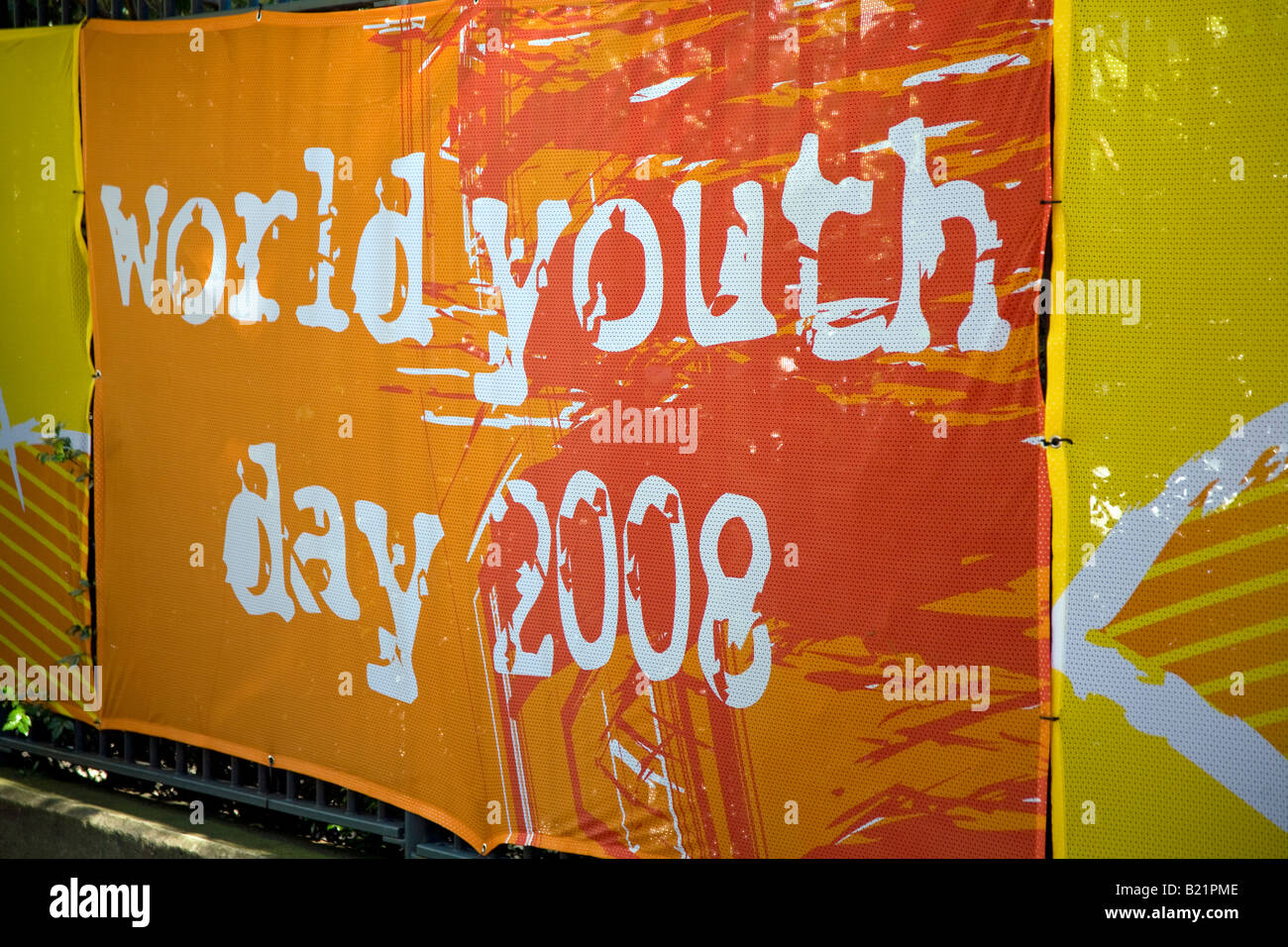 WYD world youth day advertising on sydney's streets Stock Photo - Alamy