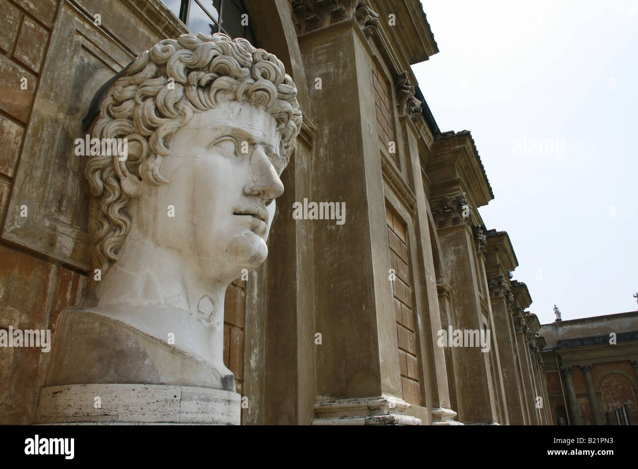 Caesar Augustus Statue in Courtyard of the Pigna Vatican Museum Rome ...