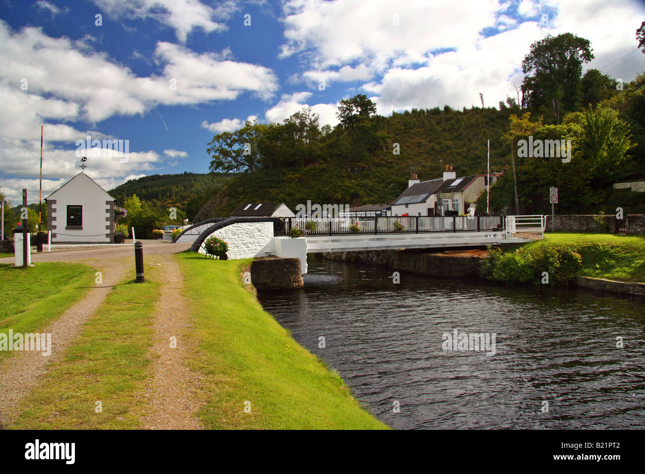 Swing bridge on the Crinan Canal, Argyll, Scotland Stock Photo - Alamy