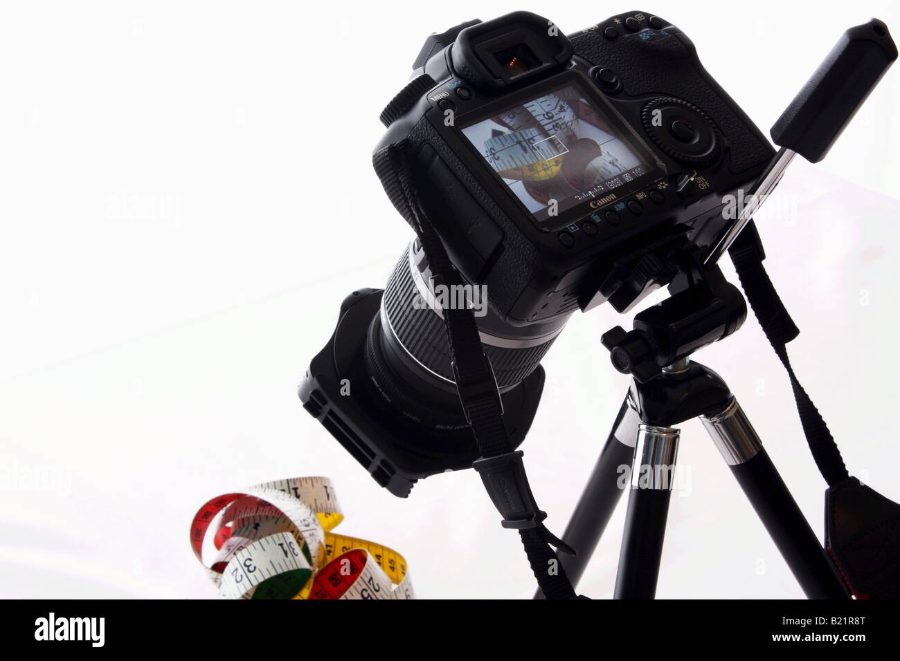 The back of a Canon 40D camera showing how liveview works Stock Photo ...