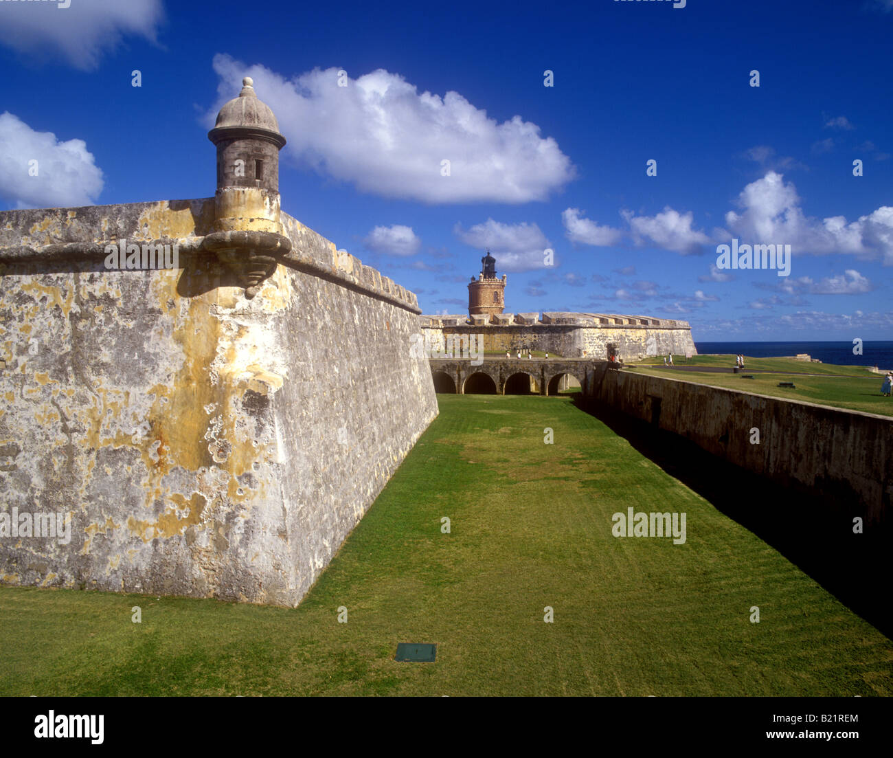 Puerto Rico - Fort el Morro the Old Spanish Fort at St Juan Stock Photo ...