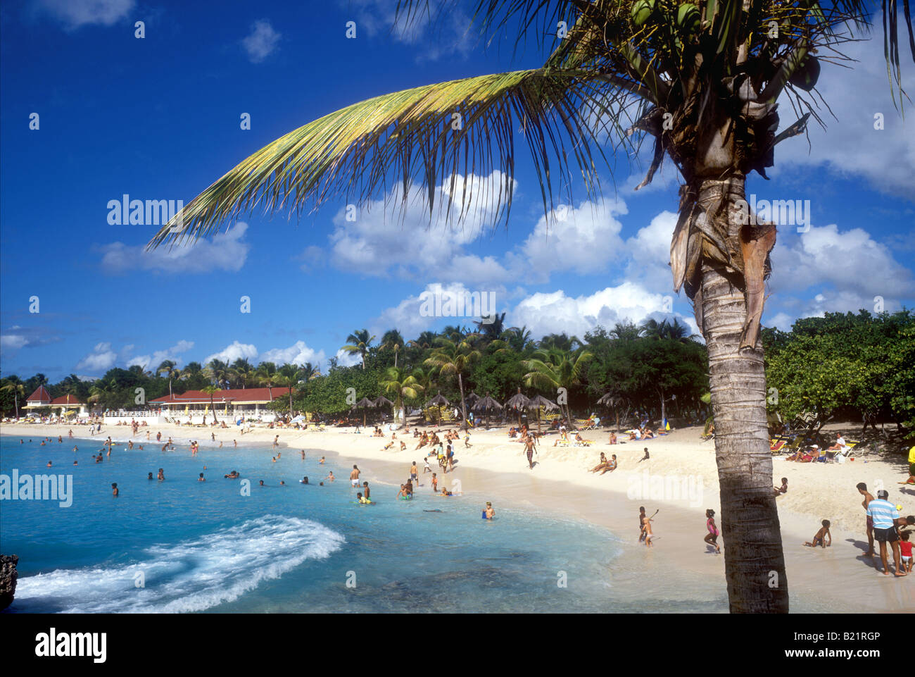 St Maarten - View of the beautiful beach on Mullet Bay Stock Photo - Alamy