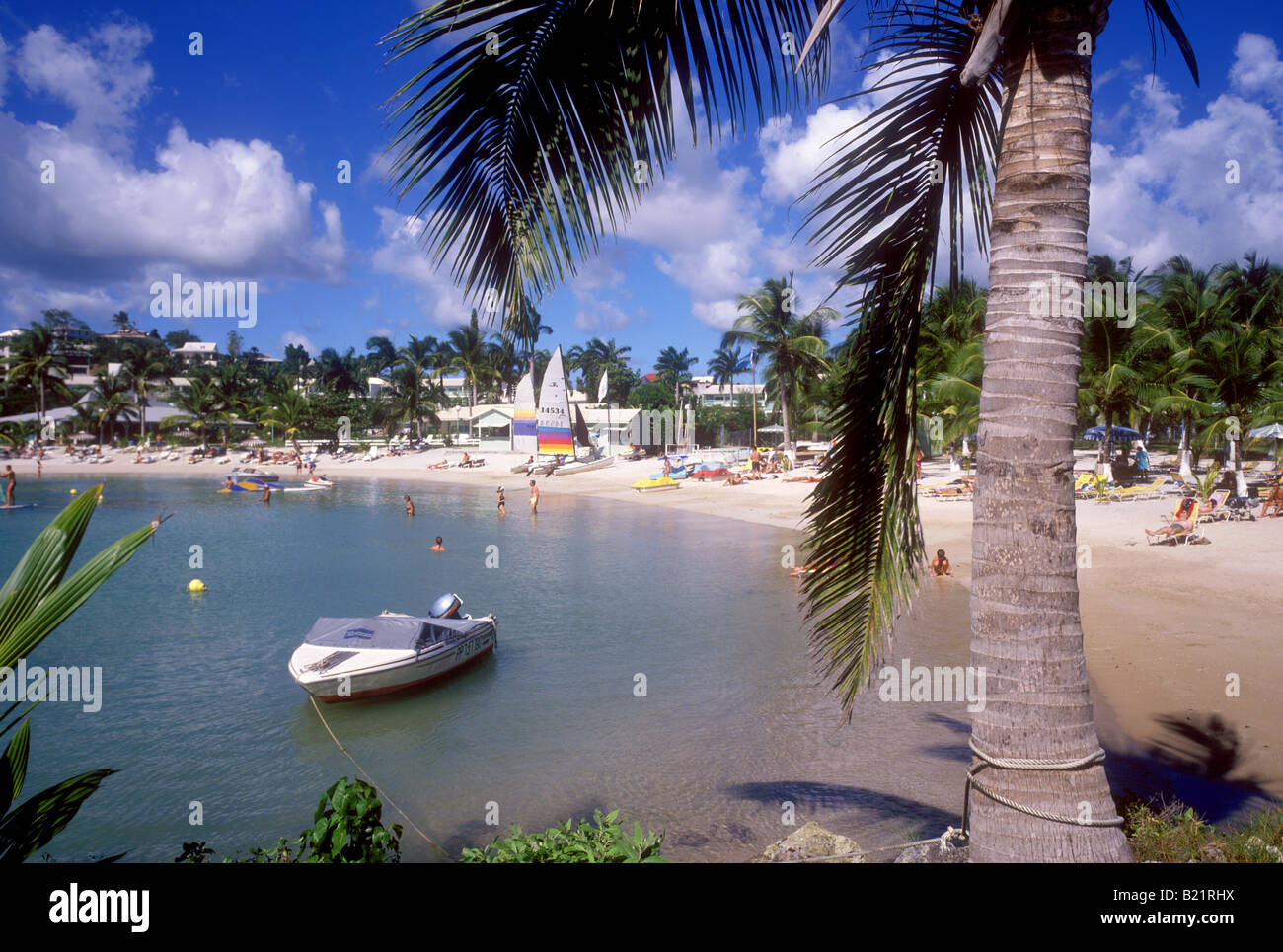 Gosier Beach on Guadeloupe Stock Photo - Alamy