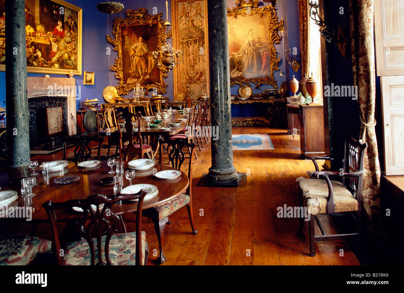 Interior view of the salon of Bantry House Bantry County Cork Ireland ...