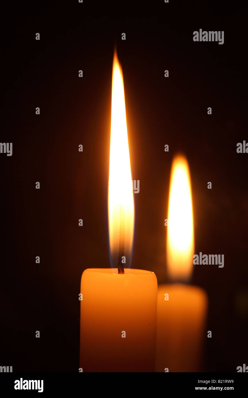 candle flame with reflection Stock Photo - Alamy