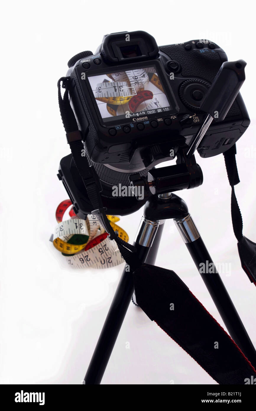 The back of a Canon 40D camera showing how liveview works Stock Photo ...