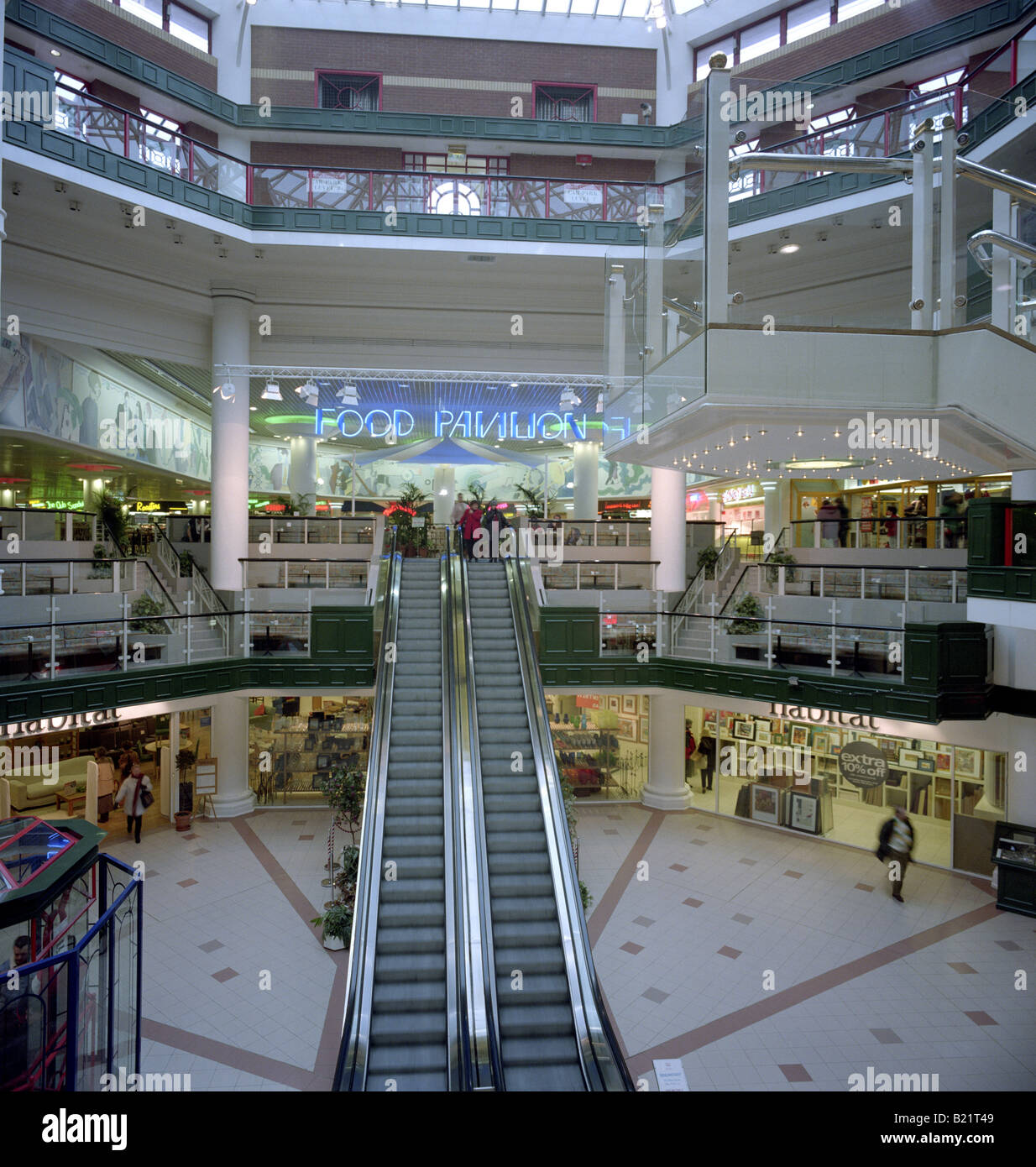 Interior of a Shopping Centre Stock Photo - Alamy