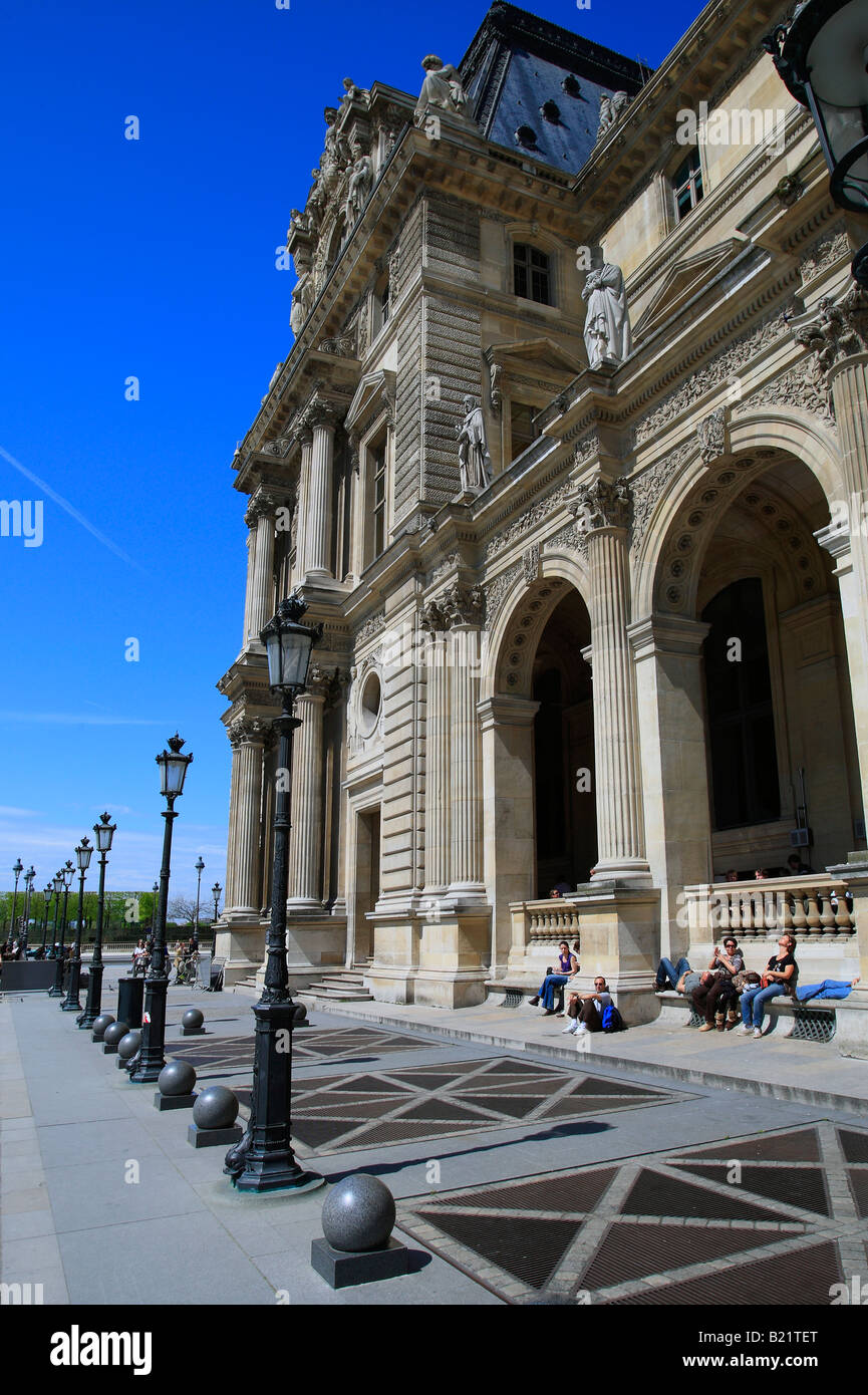 The Richelieu Wing of the Museum Louvre in Paris France Stock Photo - Alamy