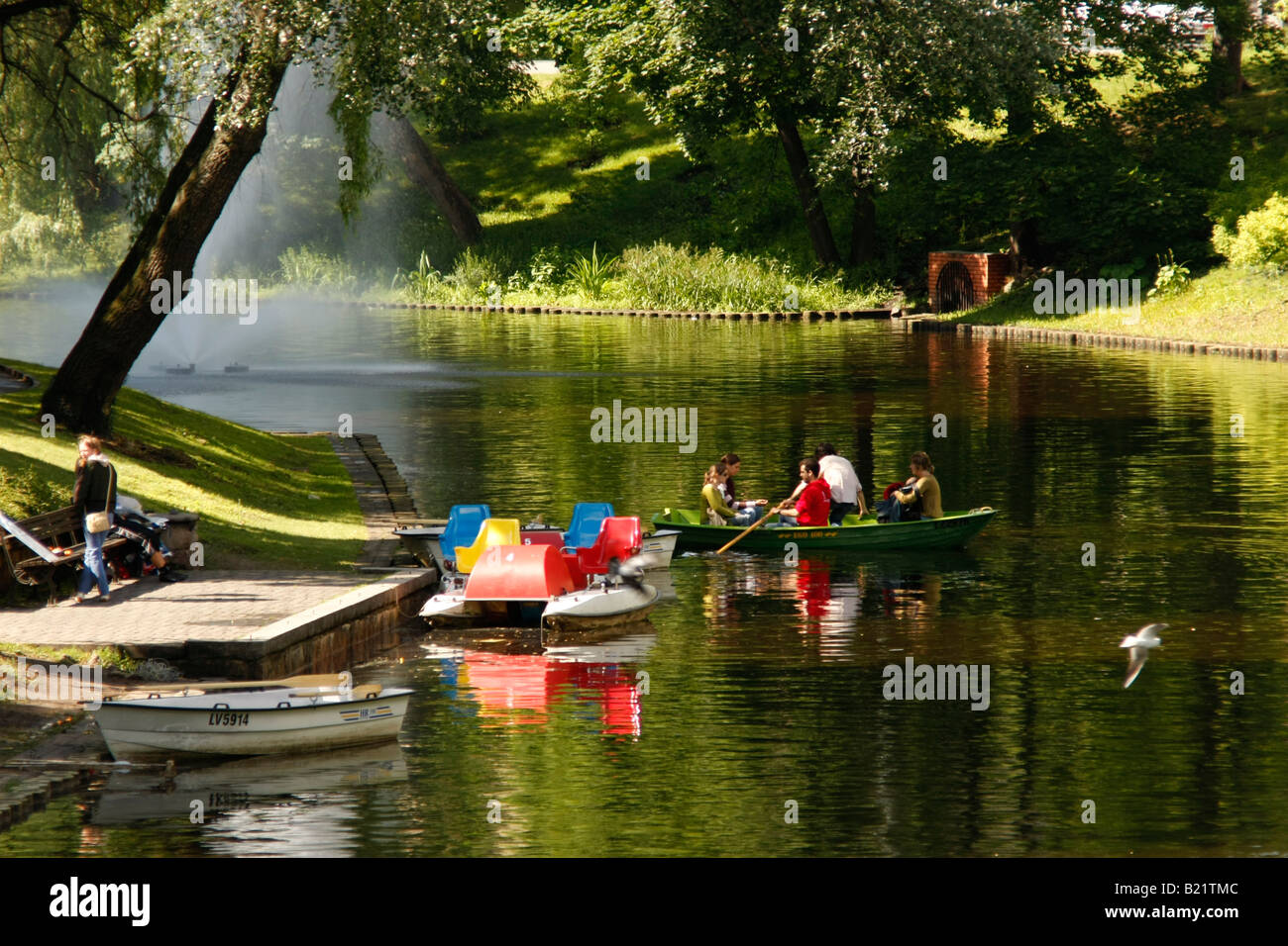 Riga city kanal hi-res stock photography and images - Alamy