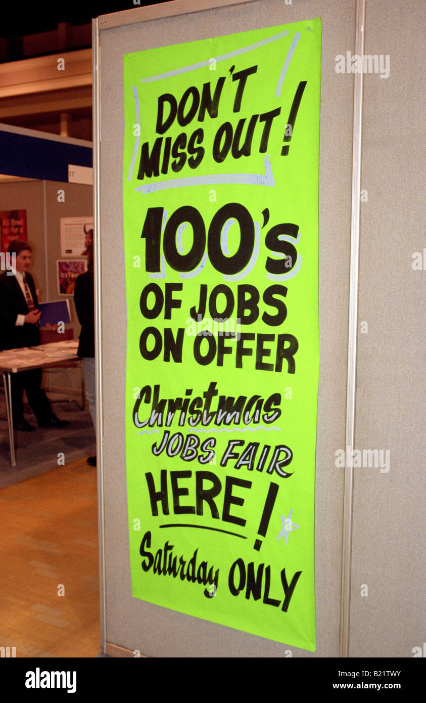 Poster advertising Jobs Stock Photo - Alamy