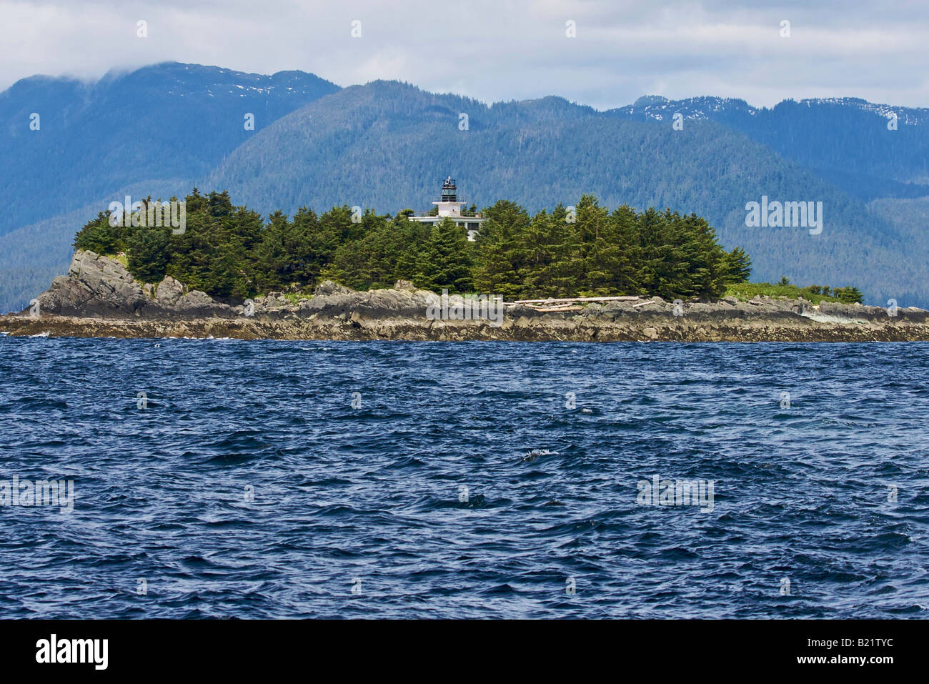 Guard Island Lighthouse, Ketchikan, Alaska Stock Photo - Alamy