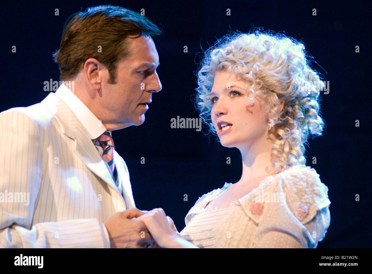 Brian Conley as Professor Harold Hill and Scarlett Strallen as Marian ...