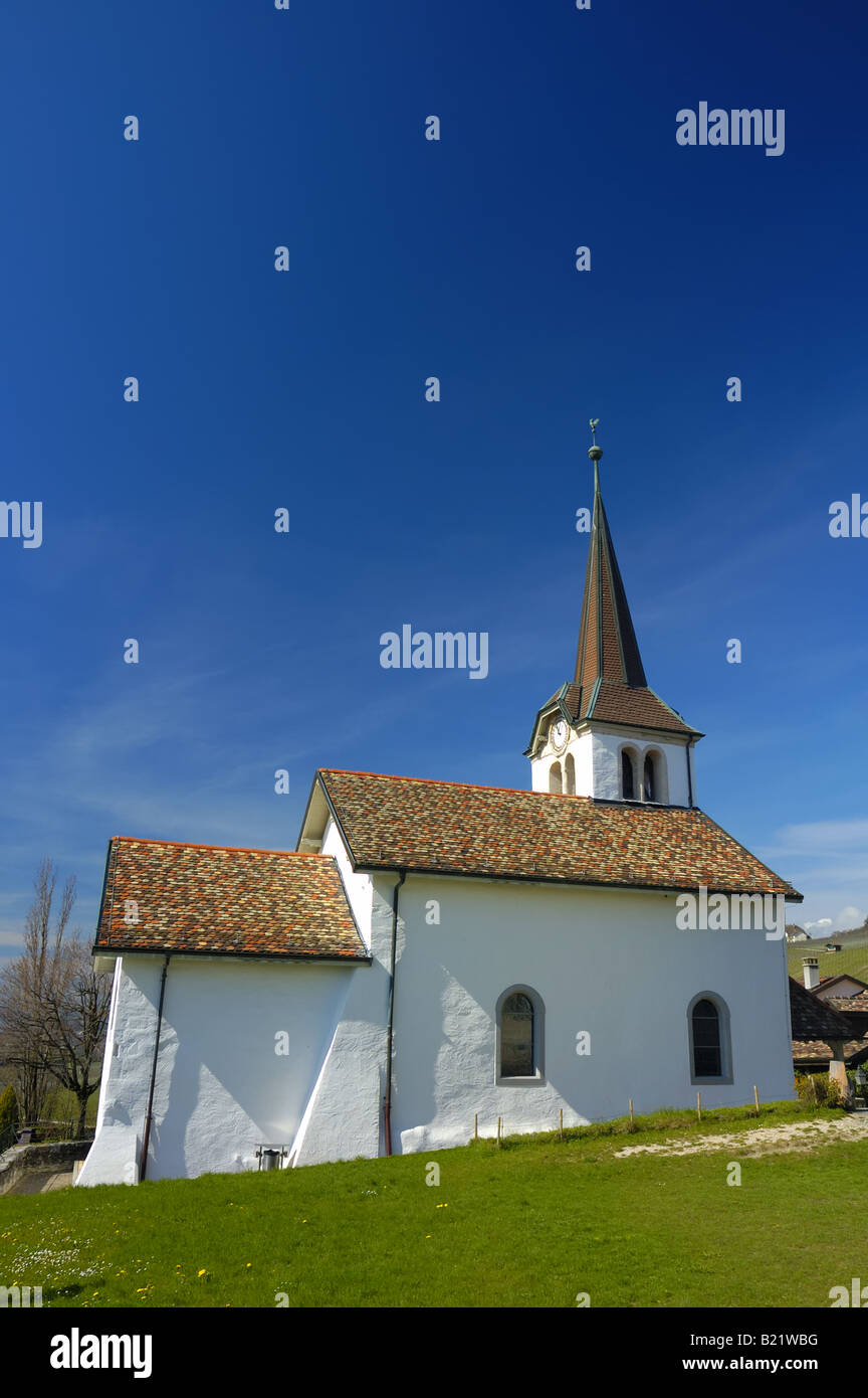 Swiss village church hi-res stock photography and images - Alamy