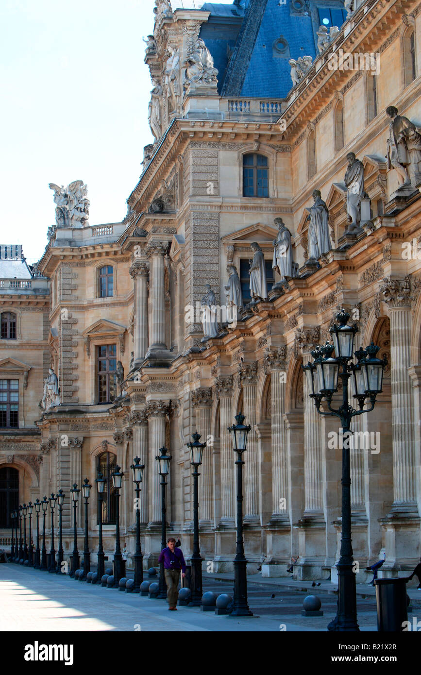 The Denon wing of the Louvre museum Paris France Stock Photo - Alamy