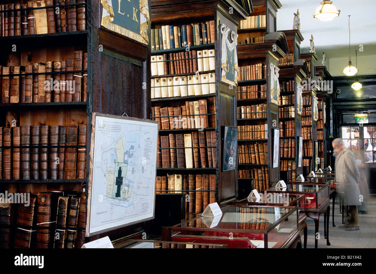 Book shelves at Marsh s library Dublin Ireland Stock Photo - Alamy