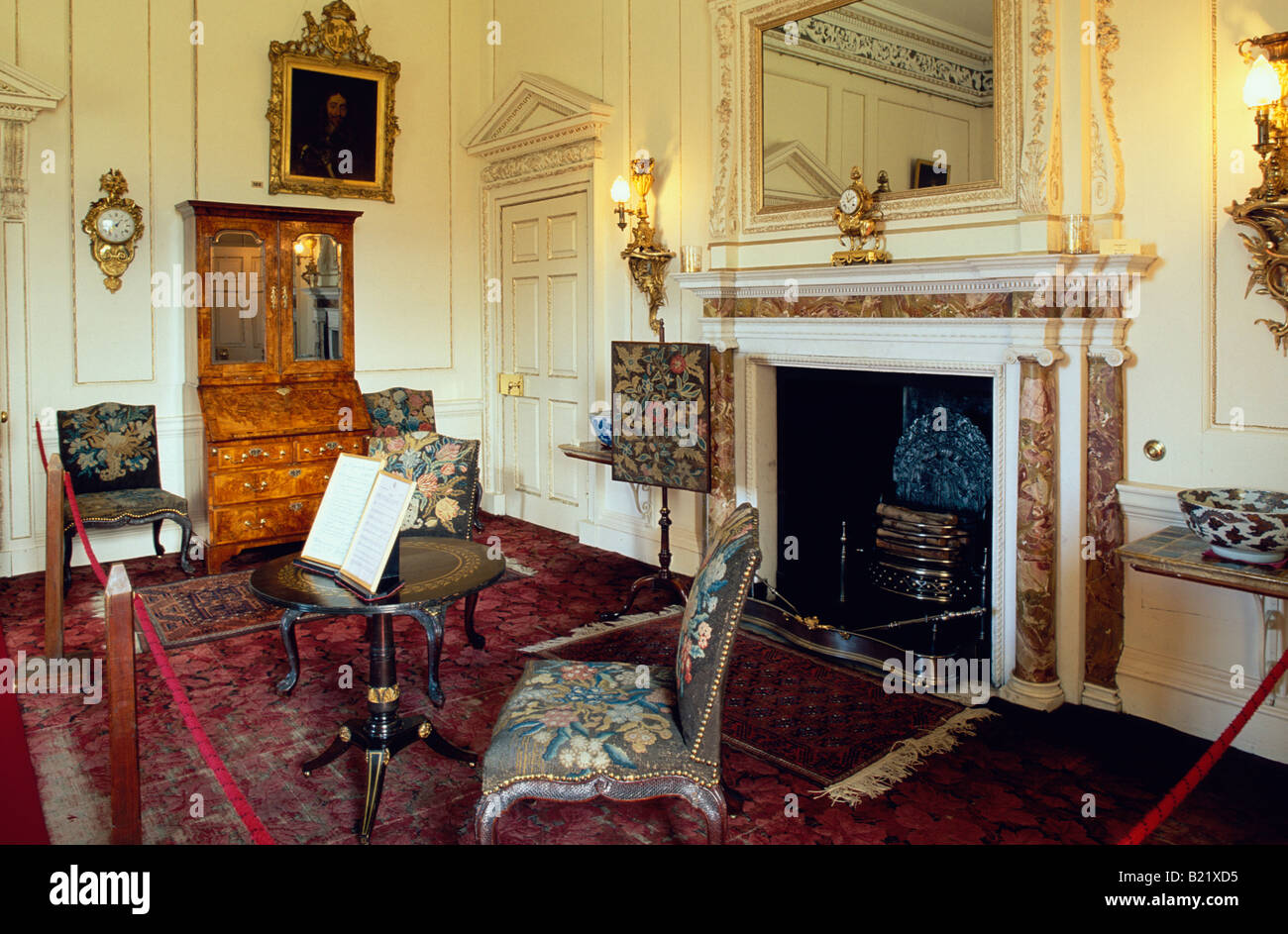 Interior View Salon Blair Castle Pertshire Tayside Scotland GB Stock ...