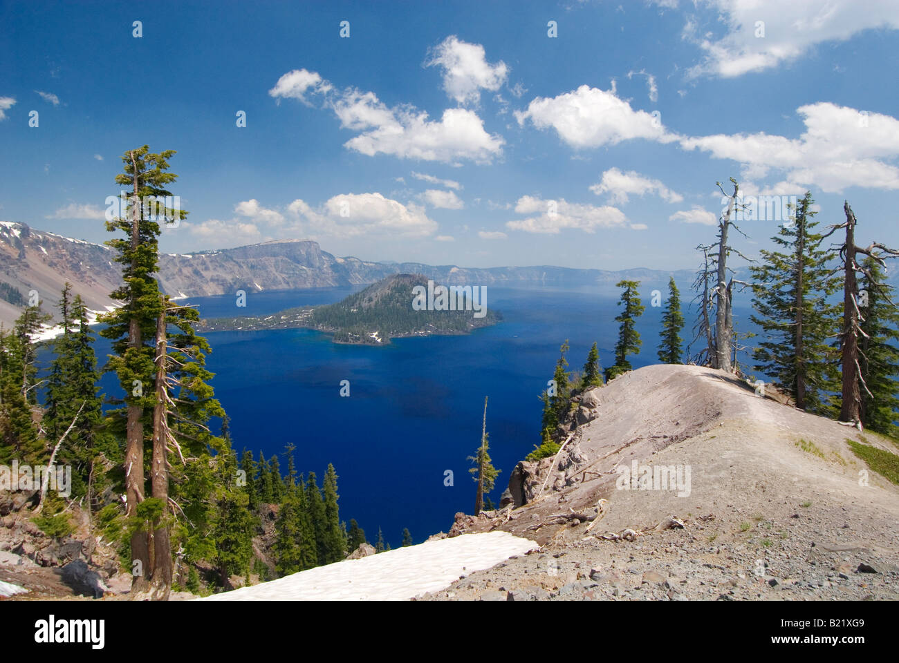 Crater lake National Park Oregon a caldera formed from the eruption of ...