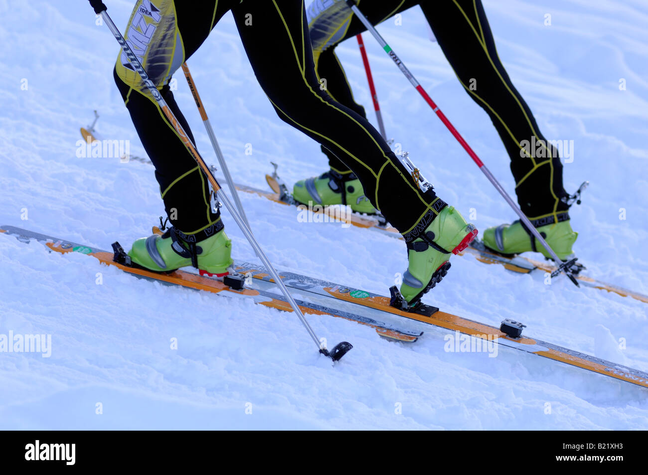 Skiers legs hi-res stock photography and images - Alamy