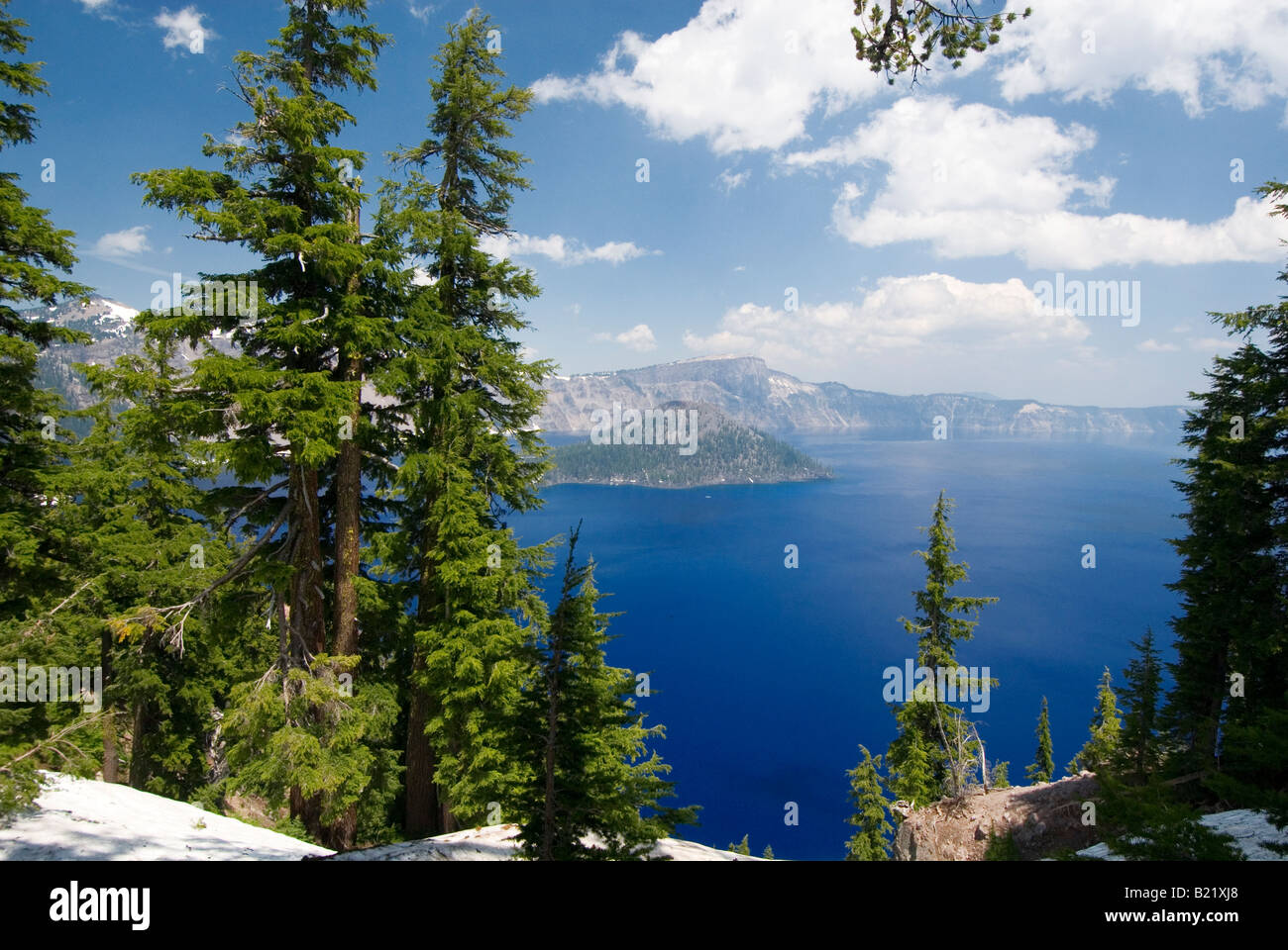 Crater lake National Park Oregon a caldera formed from the eruption of ...