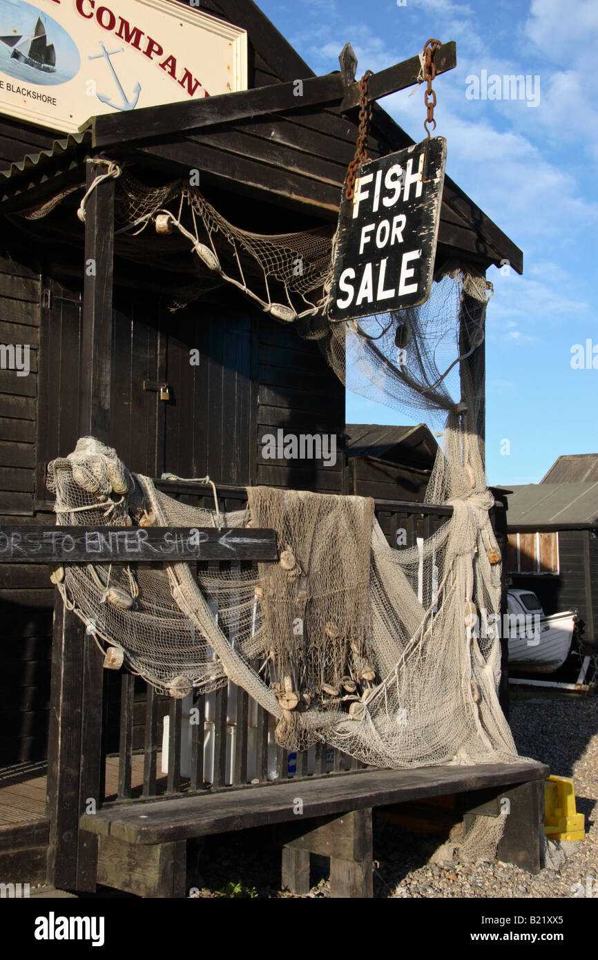 Traditional Fishermans Shop, Southwold Harbour, Suffolk, England Stock ...