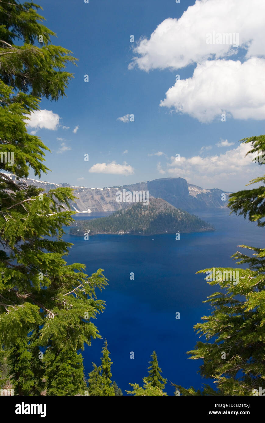 Crater lake National Park Oregon a caldera formed from the eruption of ...