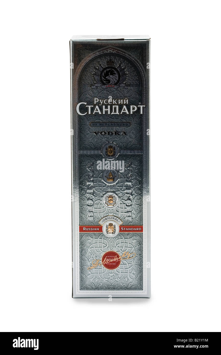Russian standard premium vodka Ruskii standard st petersburg Stock ...