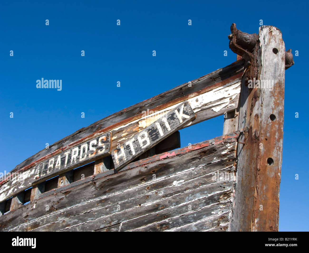 Old rusty broken boat hi-res stock photography and images - Alamy