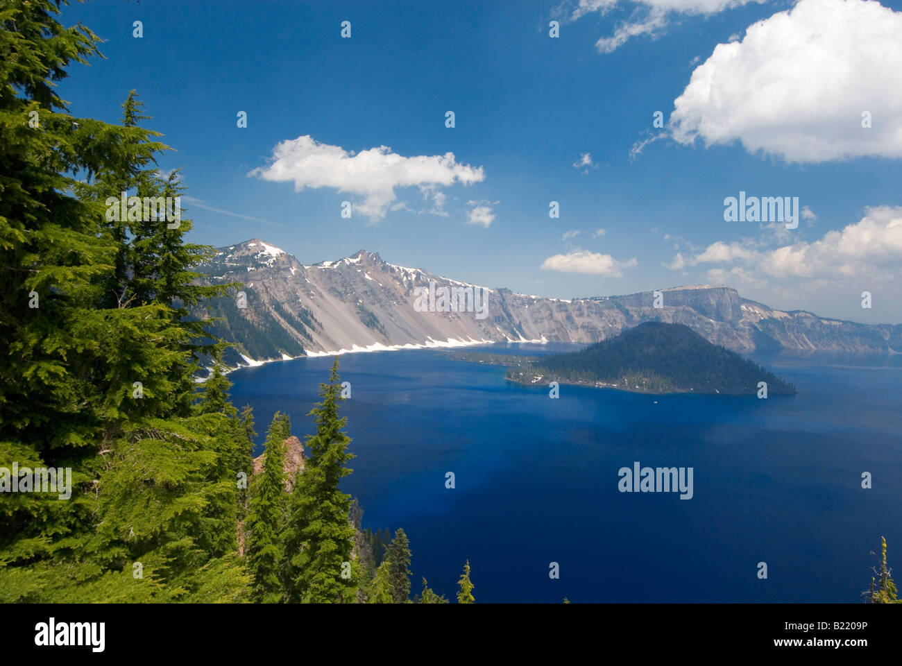 Crater lake National Park Oregon a caldera formed from the eruption of ...