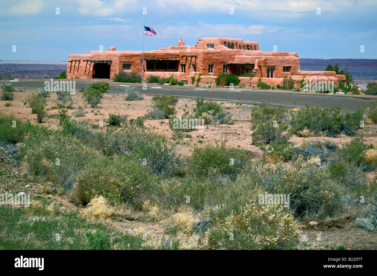 The Painted Desert Inn in the Petrified Forest National Park in Arizona ...