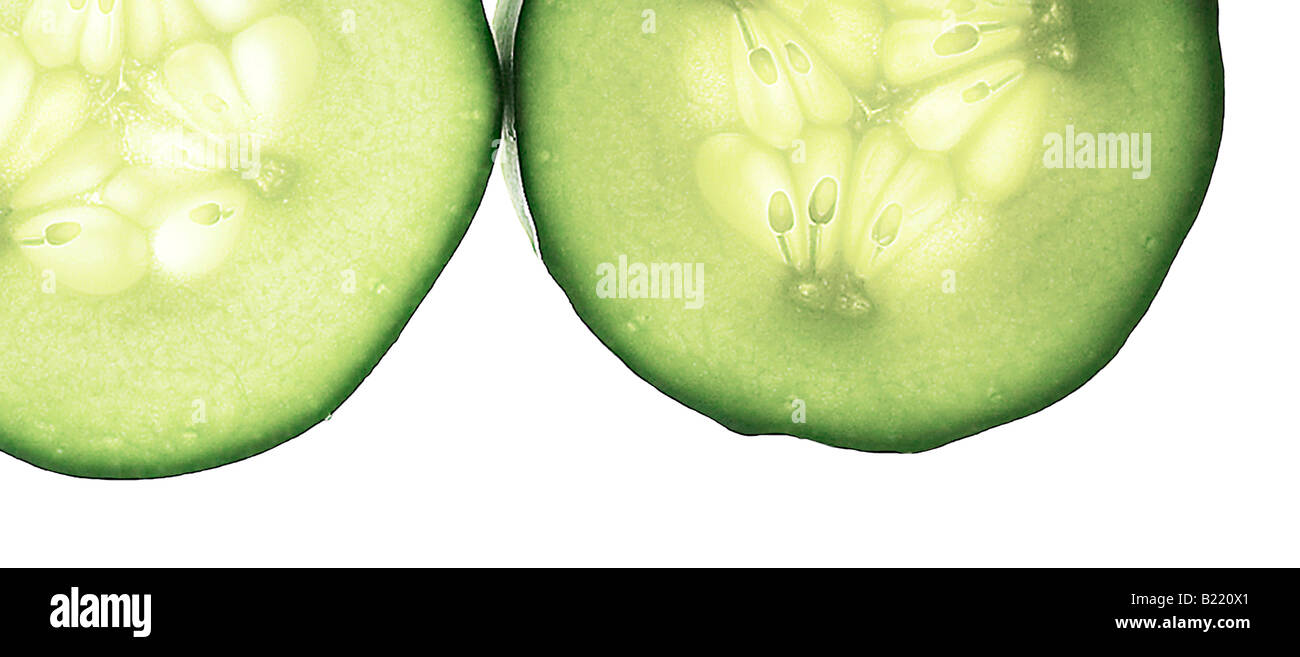 Cucumber Slice Close up Stock Photo - Alamy