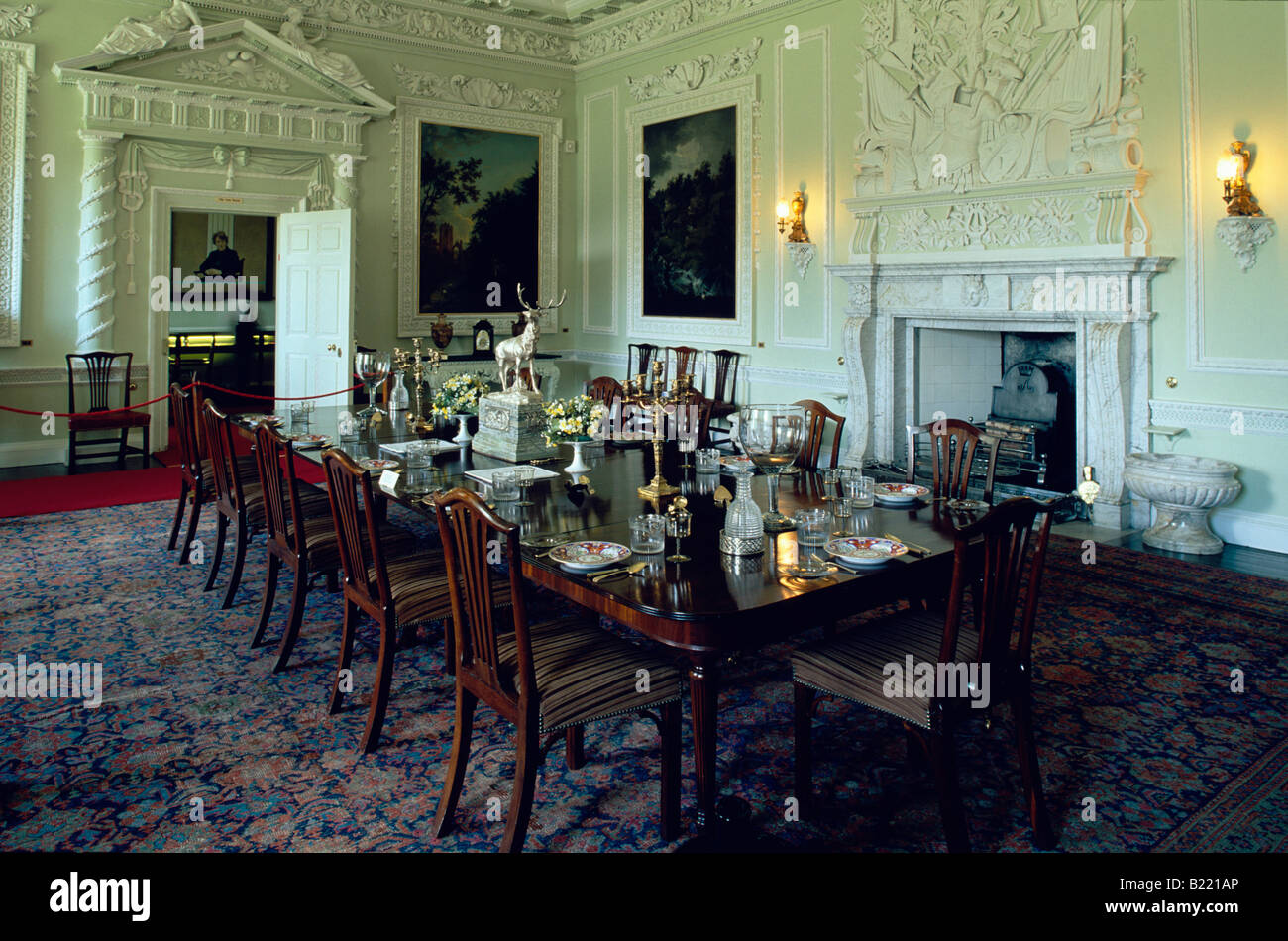 Interior View Salon Blair Castle Pertshire Tayside Scotland GB Stock ...