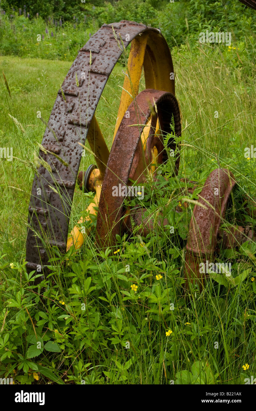 Kingston, New Brunswick, Canada. Wheels of Old Mechanical Horse-drawn ...