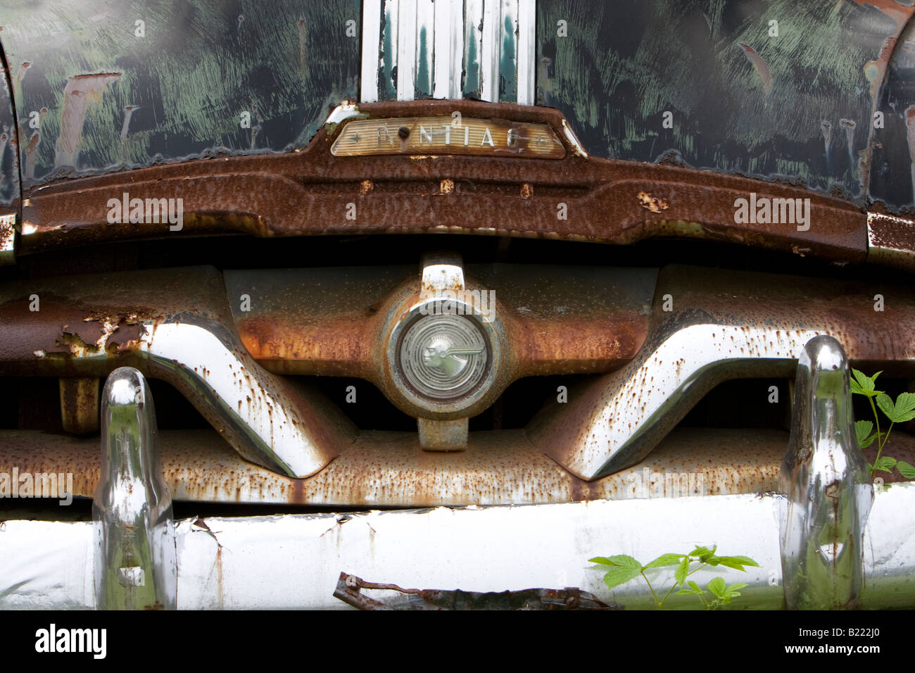 Old Circa 1952 Pontiac Automobile Rust Days Gone By Stock Photo - Alamy