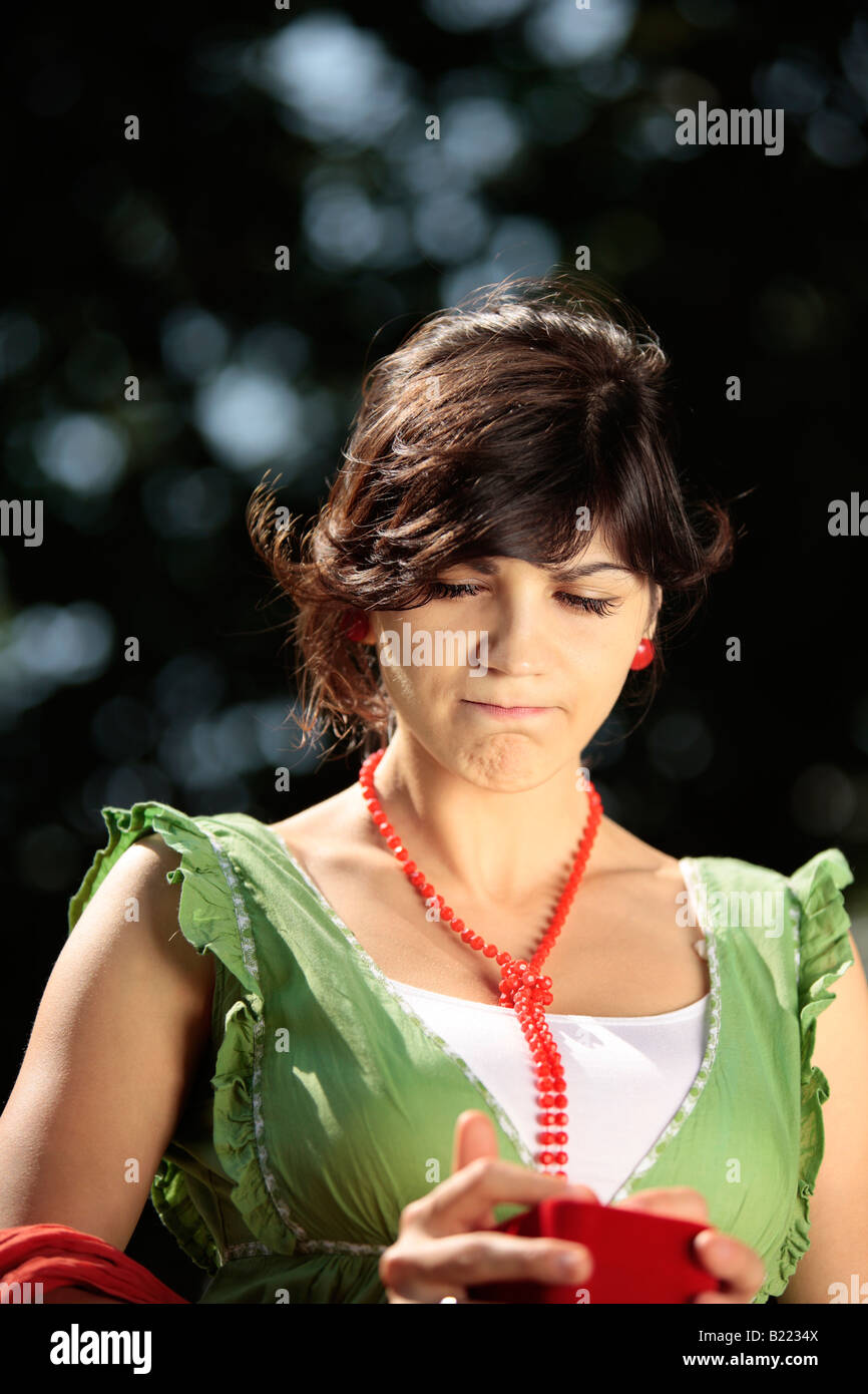 girl thinking or having second thoughts Stock Photo - Alamy