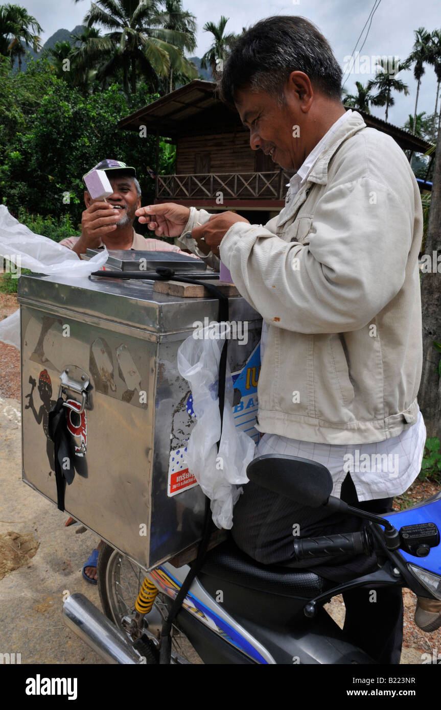 icecream man at bird whistling contest, kuanmaidum village, palian ...