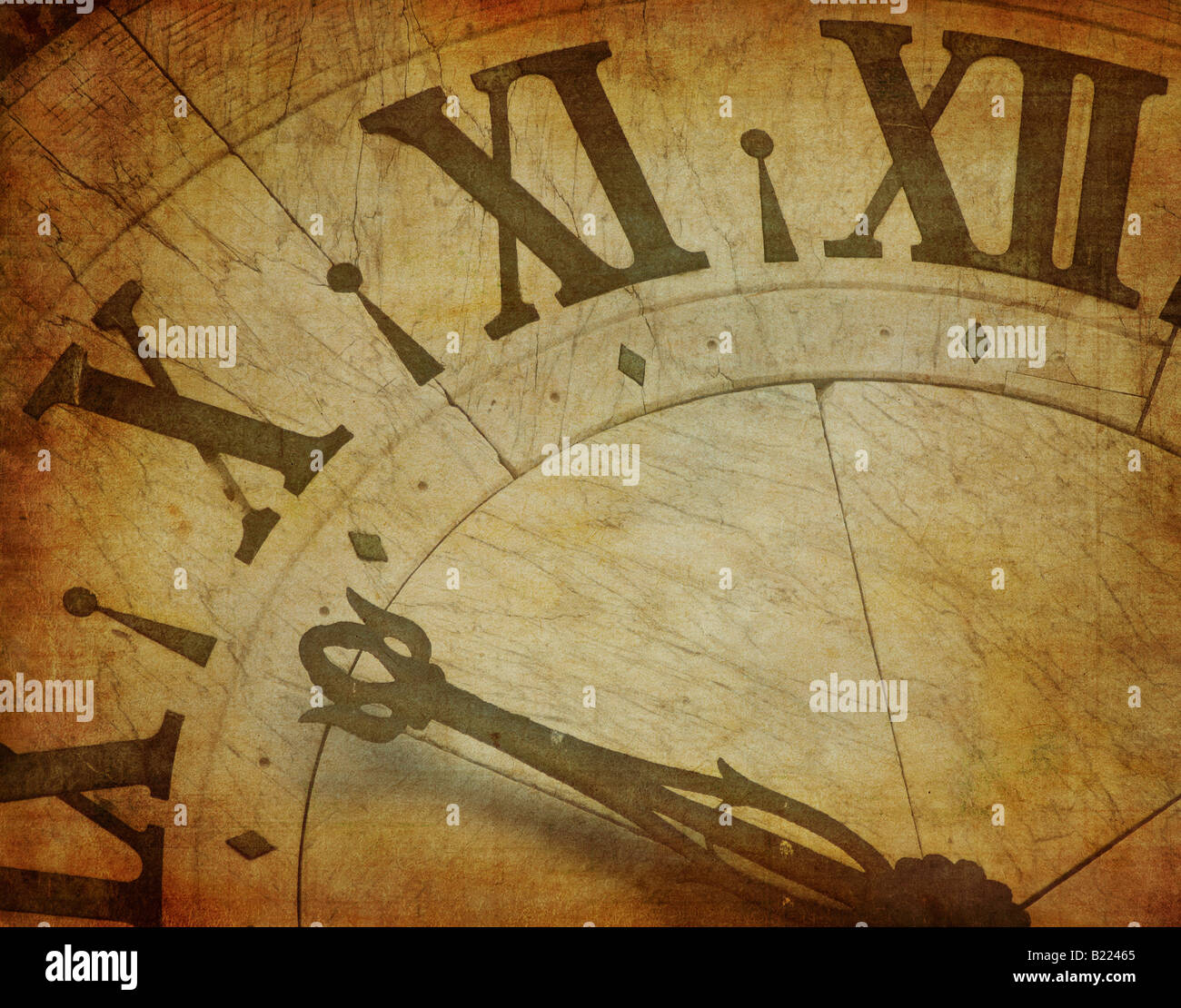 grunge image of ancient clock Stock Photo - Alamy