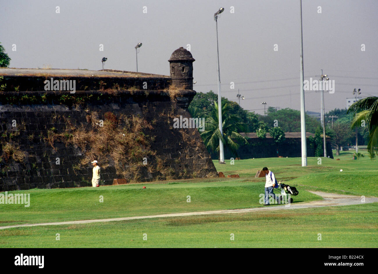 golf course and intramuros manila philippines Stock Photo - Alamy