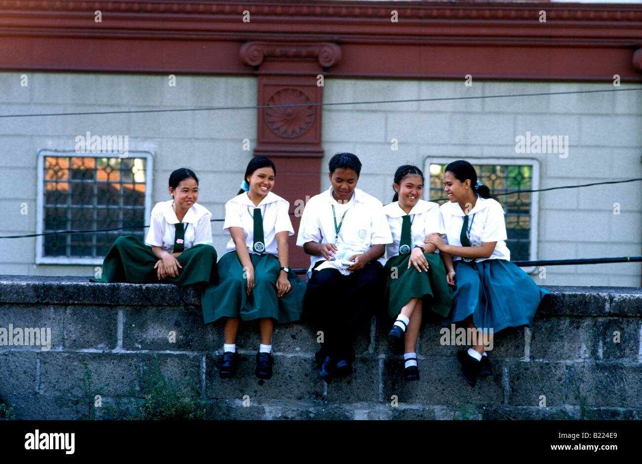 students at baluarte de San Andres intramuros manila philippines Stock ...
