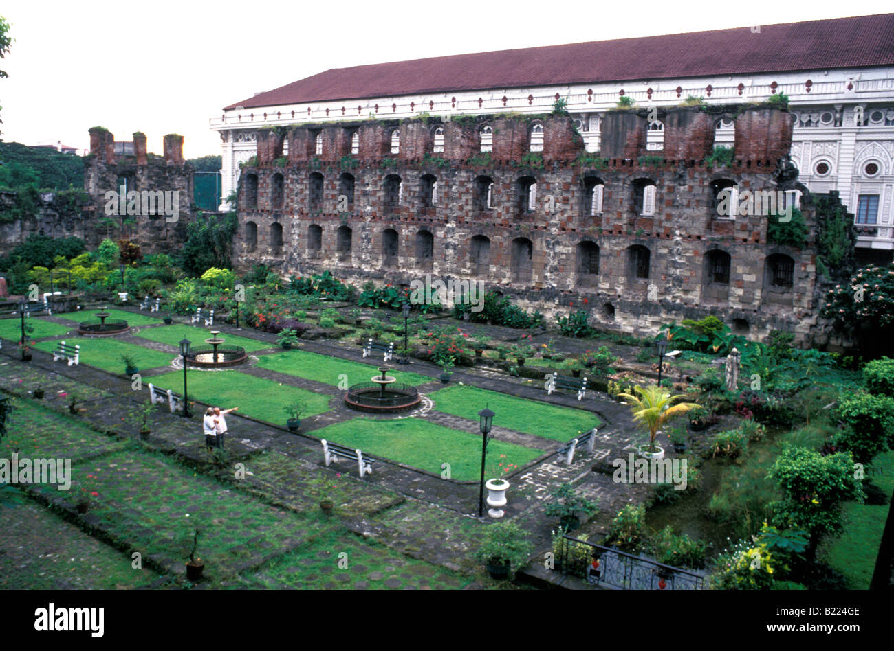 san augustin monastery grounds intramuros manila philippines Stock ...