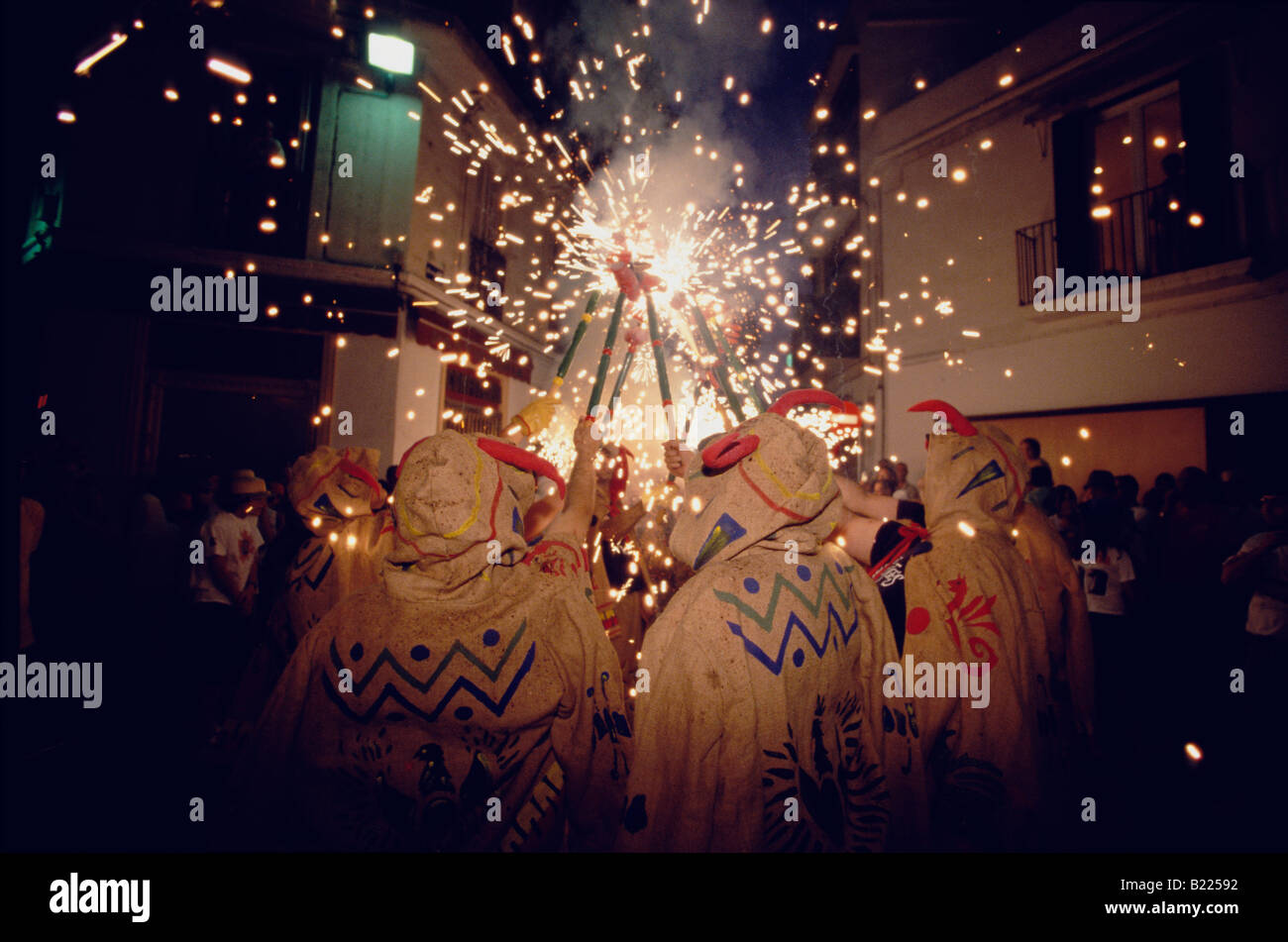 Demons Correfoc Festa del Santa Tecla Sitges C d Garraf Catalonia Spain ...
