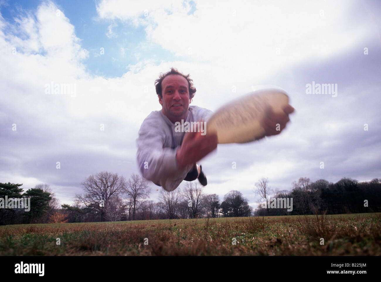 catching disc ultimate brooklyn NY Stock Photo - Alamy