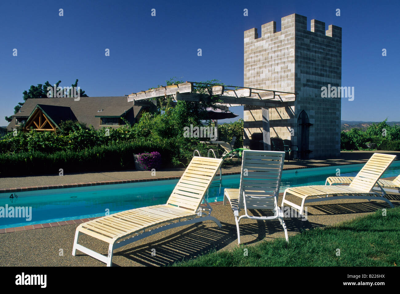 Pool at Fitzpatrick Winery Lodge Fair Play near Mt Aukum El Dorado ...